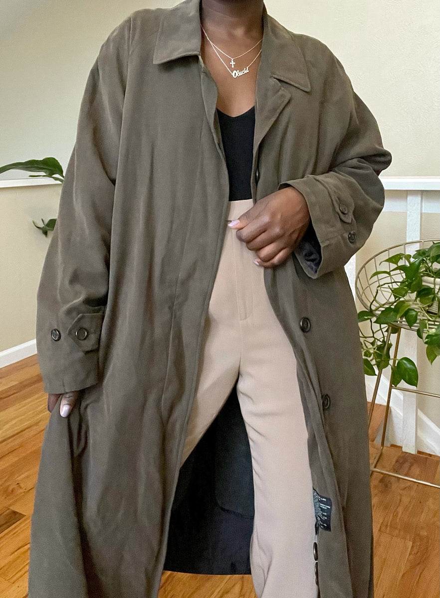 olive overcoat – OLUCHI VINTAGE