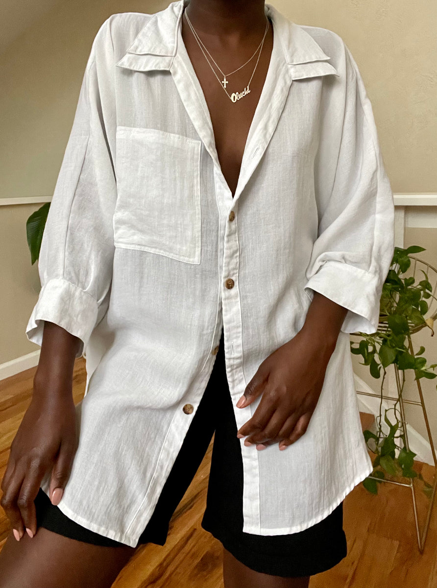 OG linen button up (pre-order) – OLUCHI VINTAGE